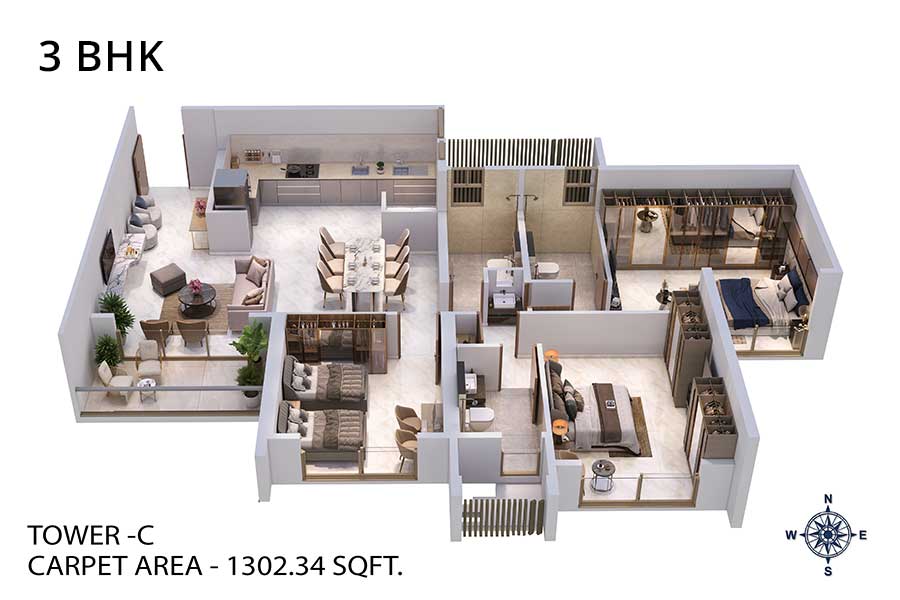 Malpani M Soul Strings- 3 & 4 BHK @ Baner-Pashan Link Road Pune.