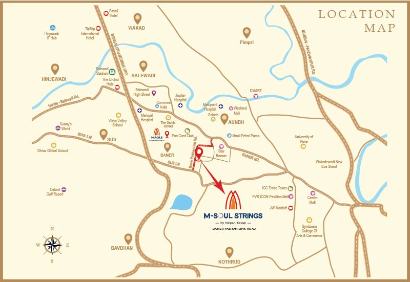Malpani M Soul Strings- 3 & 4 BHK @ Baner-Pashan Link Road Pune.